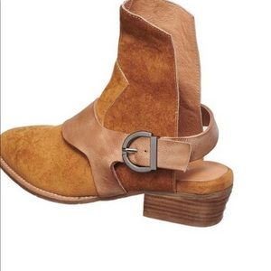 Antelope | Shoes | Antelope Bootie Suede Slingback Ankle Boots Camel ...